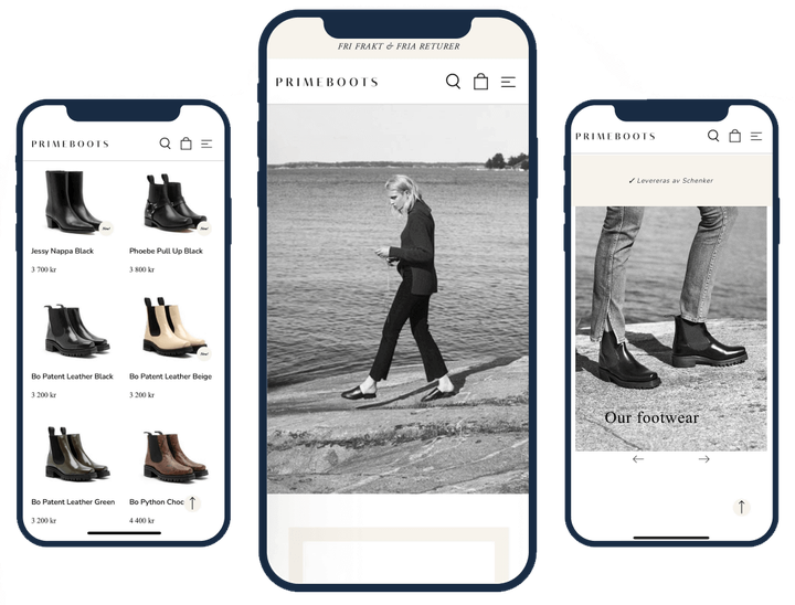 Primeboots live med ny site